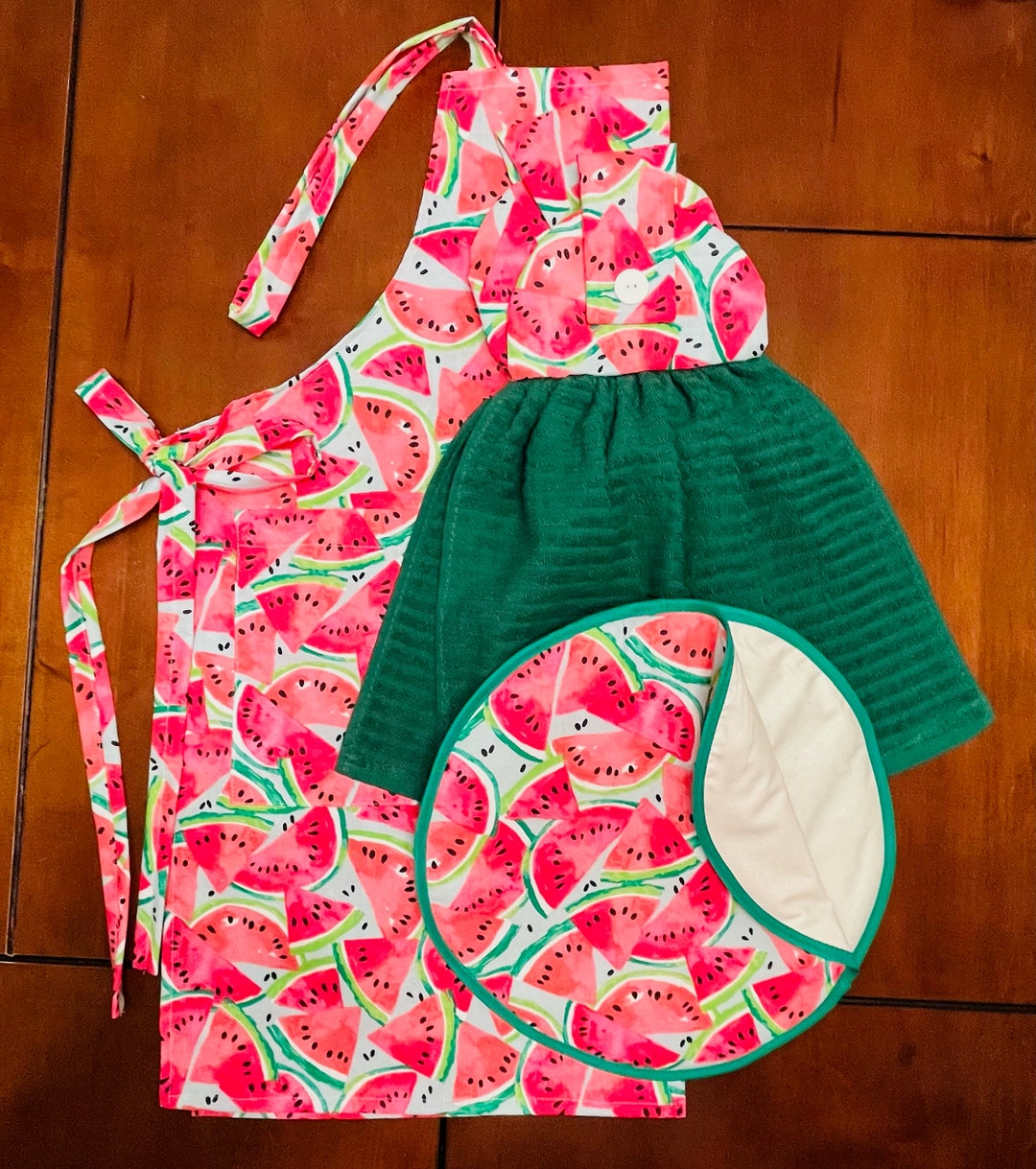 Chef Apron and Towel Set/watermelon Theme - Etsy