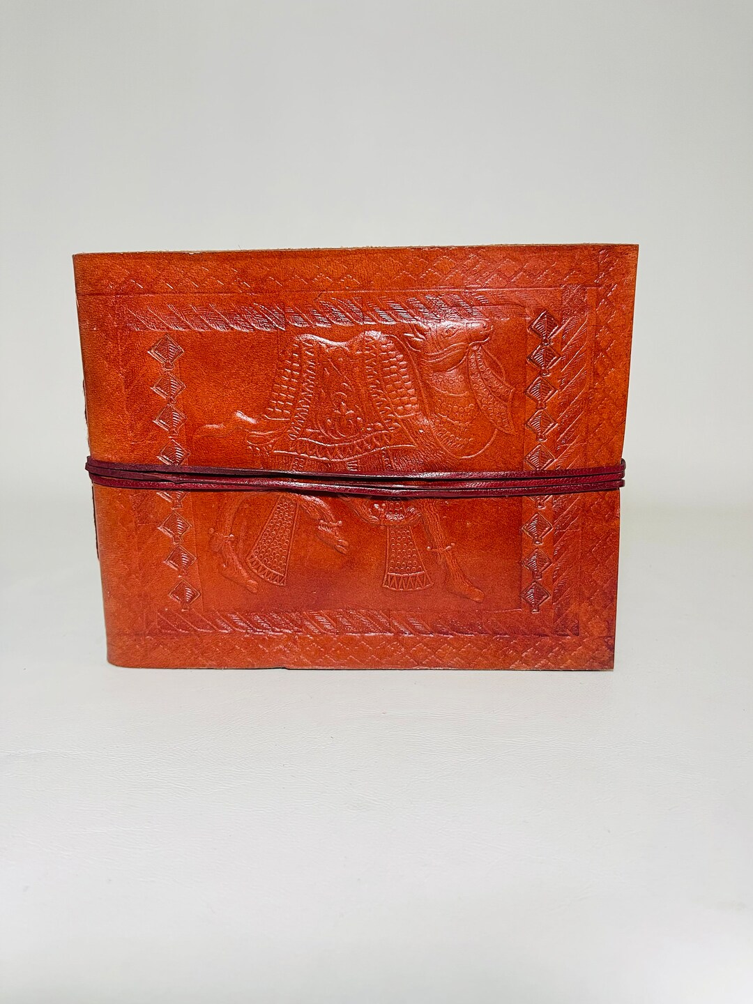 Vintage Antique Leather Horizontal Photo Album Sketch Book - Etsy