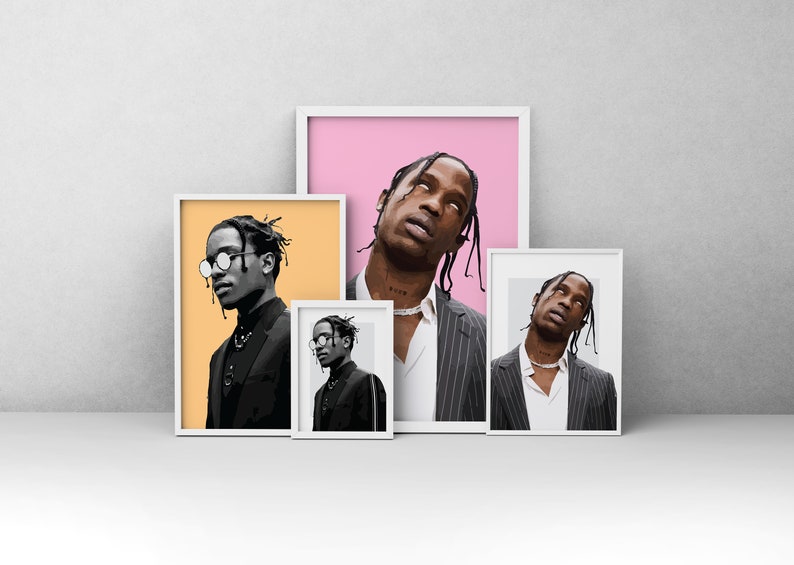 Travis Scott Aesthetic Celebrity Wall Frame Art - Etsy
