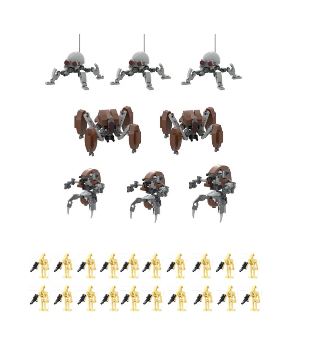 Battle Droid Army Droid Package Battle Droids Crab Droids Spider Droids ...
