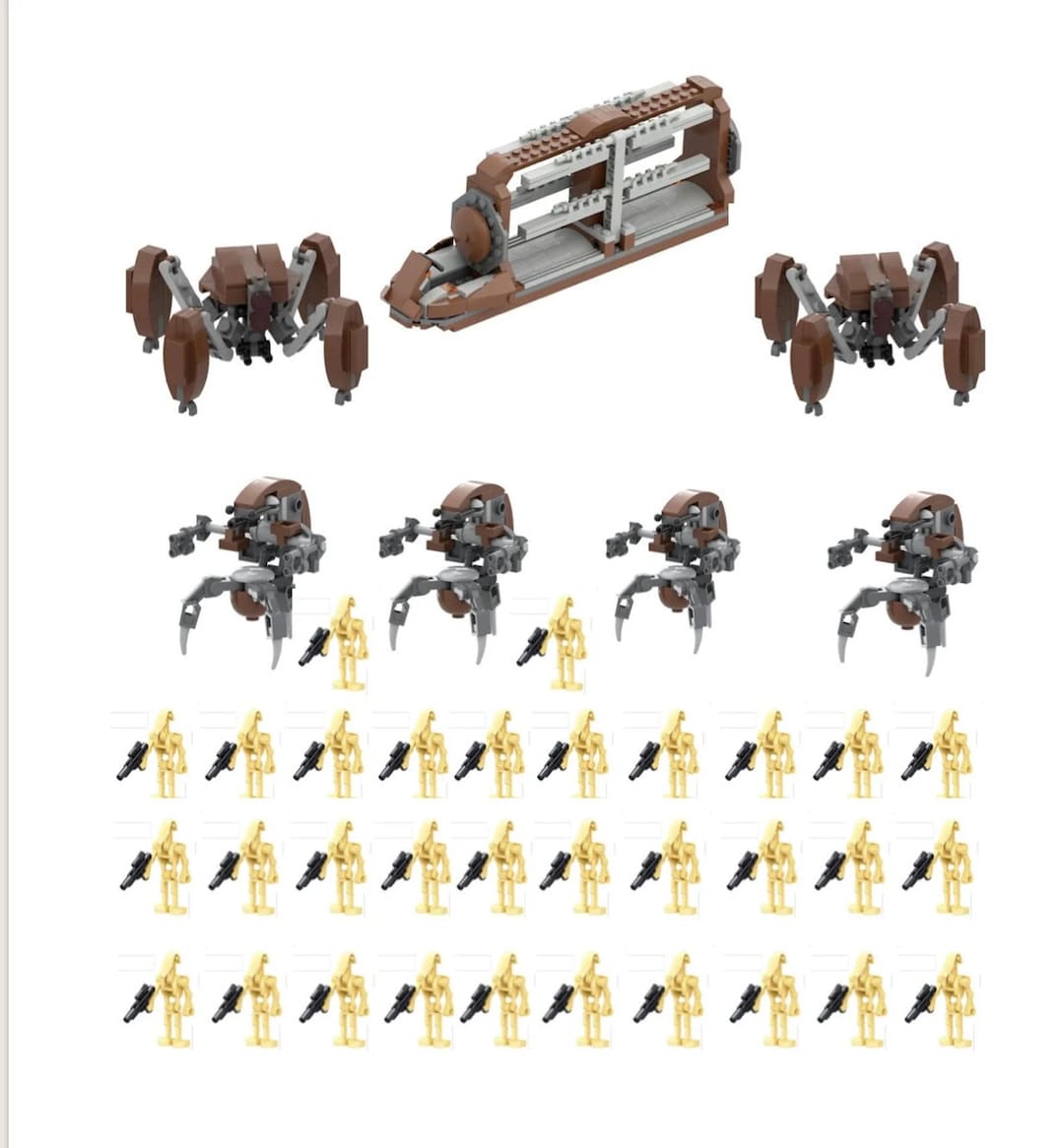 Battle Droid Army Ultimate Droid Package Battle Droids Crab Droids ...