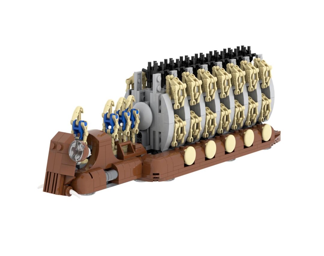 Platoon Attack Craft Droid Army Troop Carrier 4 Blue Battle Droids and ...