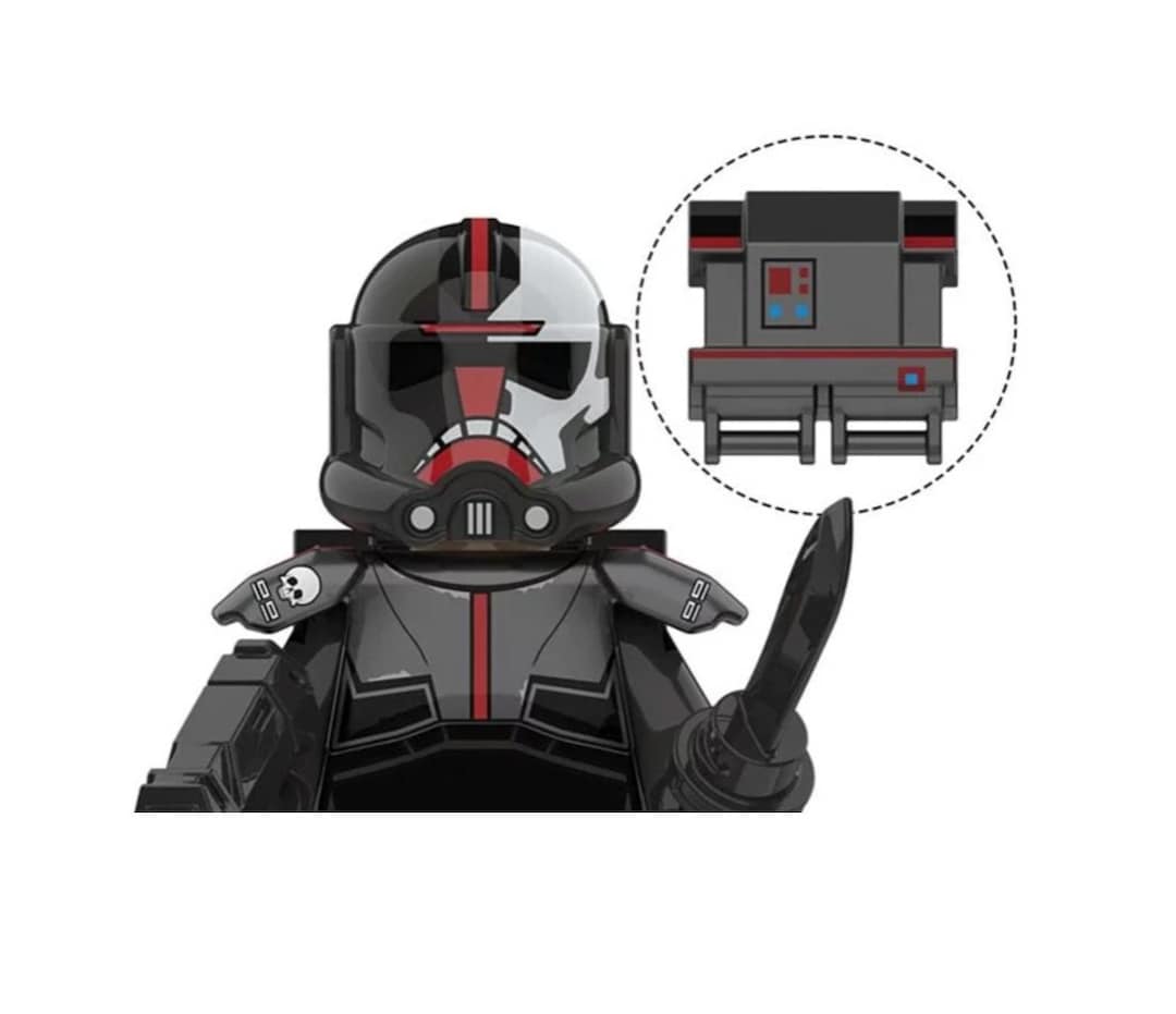 Hunter From Star Wars the Bad Batch With Blaster and Knife - Etsy