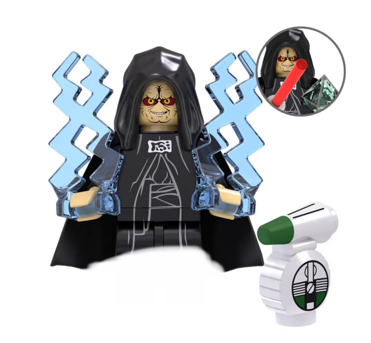 Star Wars Emperor Palpatine With D.O. and Green Holocrom - Etsy