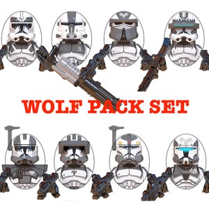 Wolfpack Clones Star Wars All 8 Characters - Etsy