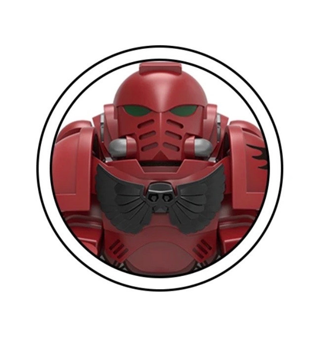 Red Custom Fan Made Inspired by Space Marine Warhammer Adeptus Astartes ...