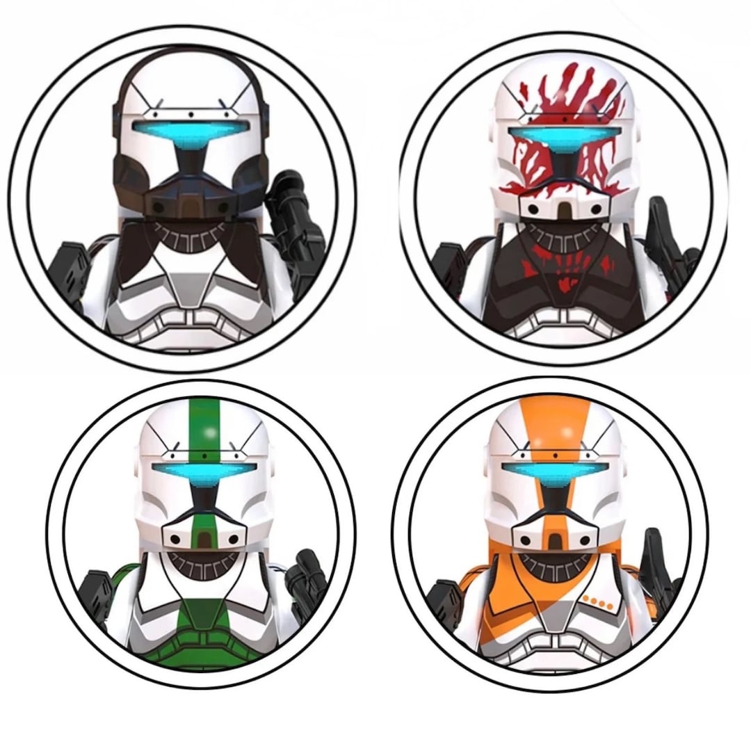 Star Wars Republic Commando Clone Troopers Boss Sev Fixer Scorch Delta ...