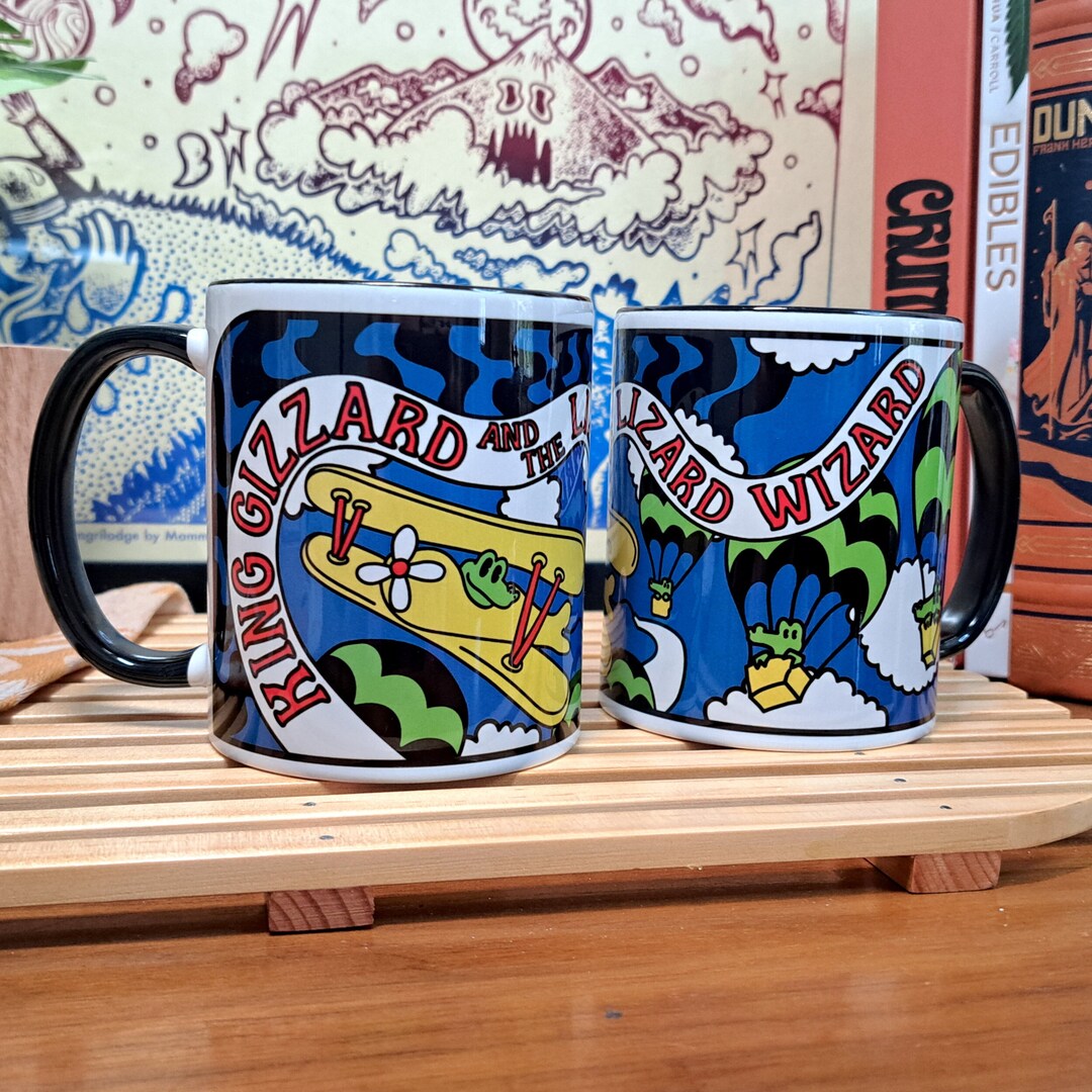 Flying Gators Panel Design Black Handle Two-tone King Gizzard and the ...