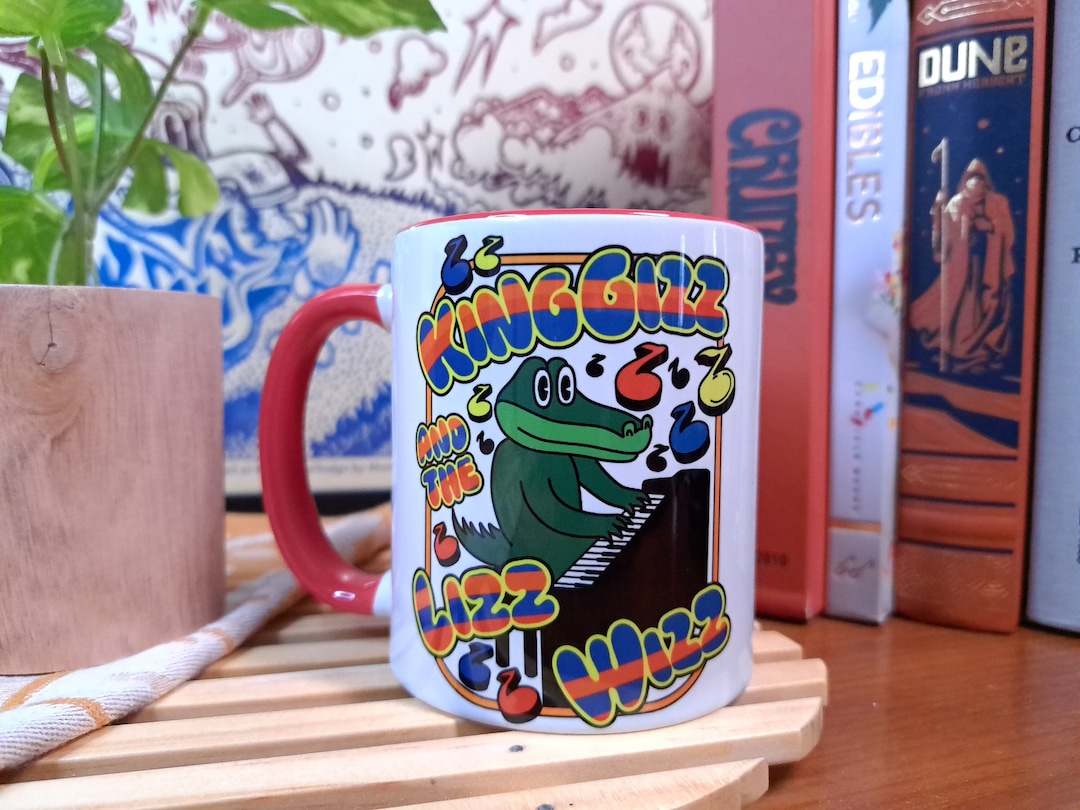 King Gizz and Lizz Wizz Red Accent Piano Gator Themed King Gizzard ...