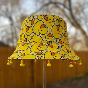 Duck Charm Bucket Hat (rave Bucket Hat, Rave Accessories, Festival ...