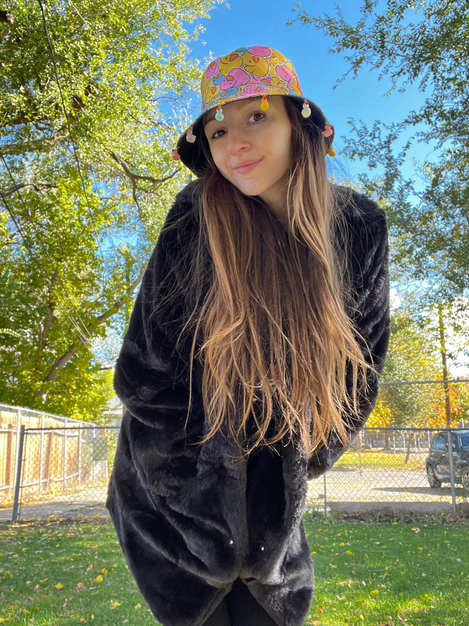 Duck Charm Bucket Hat festival Hat, Rave Bucket Hat, Rave Accessories ...