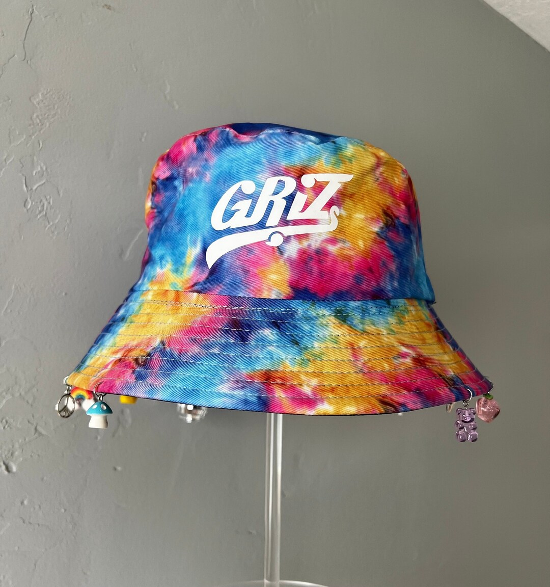 Griz Charm Bucket Hat (edm Bucket Hat, Griz Bucket Hat, Rave ...