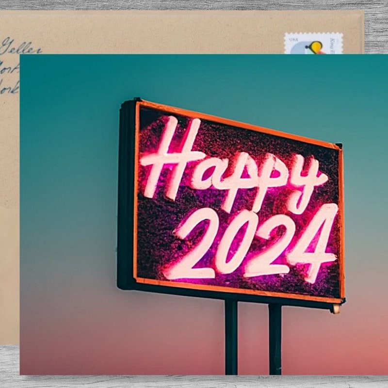 New Year Cards - Etsy