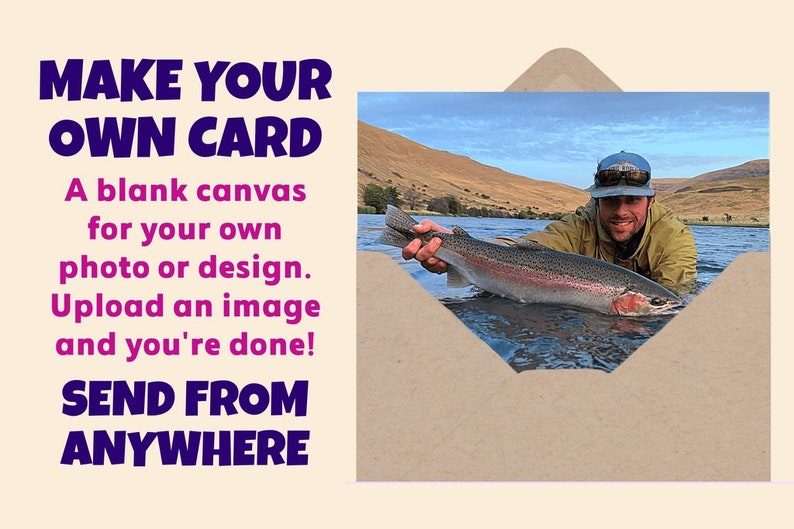 Custom Photo Greeting Card Personalized With a Hand Written Note and ...