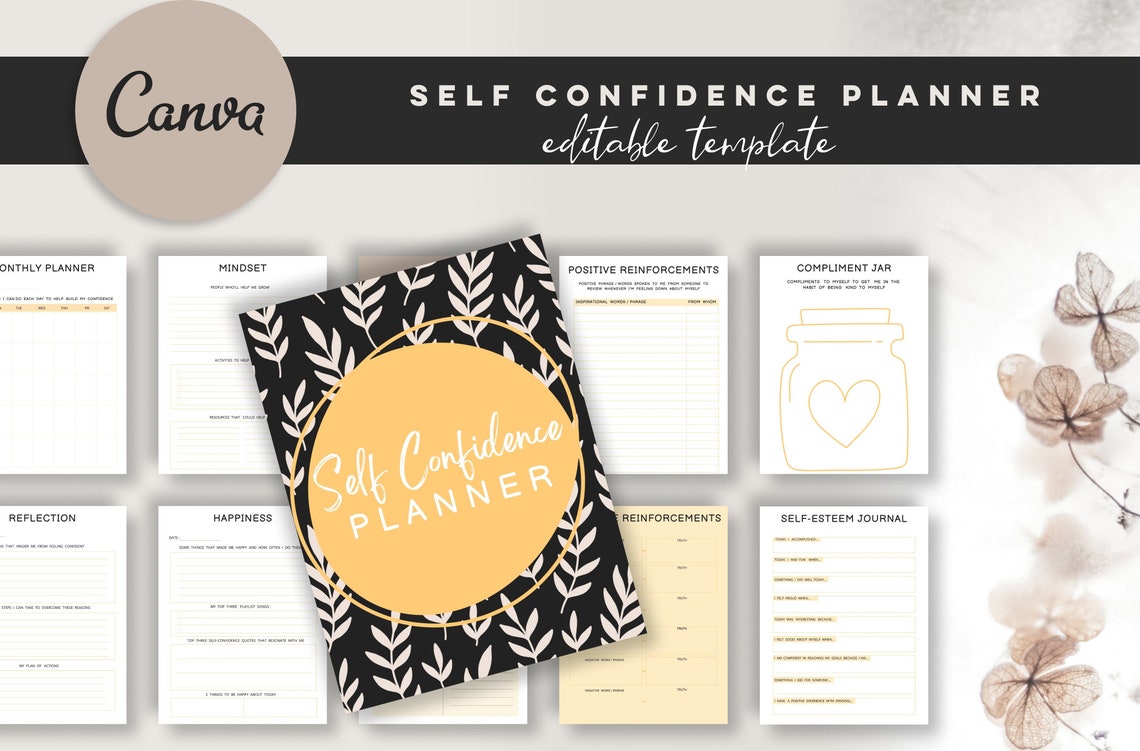 Printable Self Confidence Planner Self Confidence Self Confidence ...
