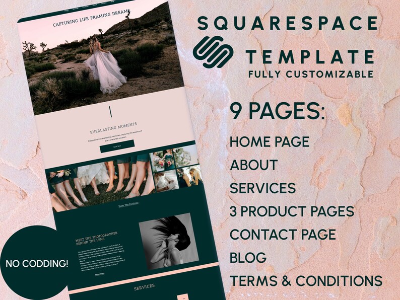 Website Template for Squarespace 7.1 Squarespace 7.1 - Etsy