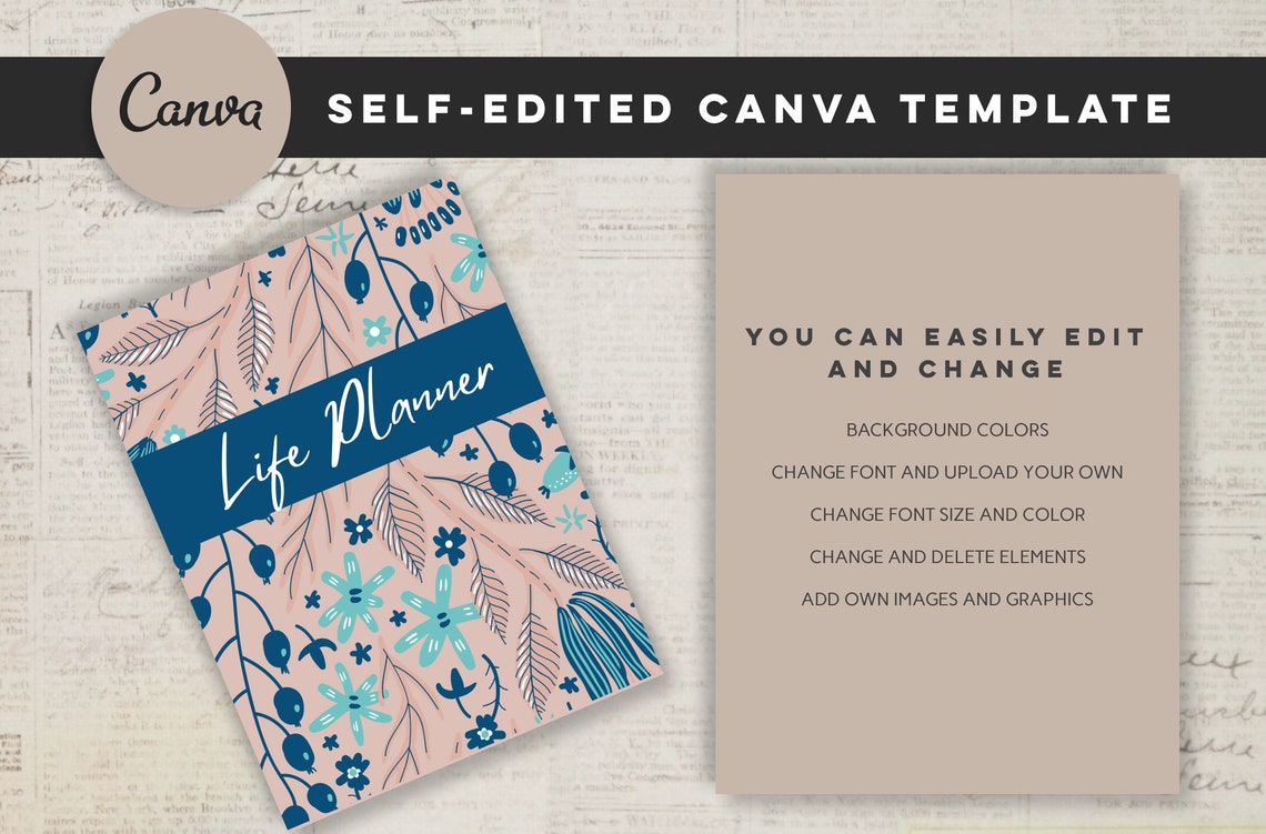 Printable Life Planner Life Balance Modern Life Planner Checklist Life ...