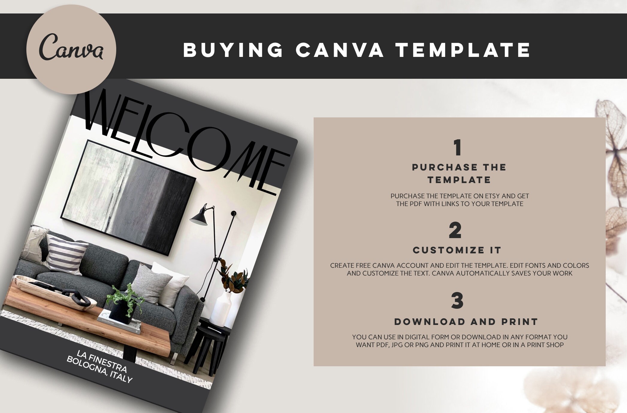 AIRBNB WELCOME BOOK, Printable Real Estate Brochure Aesthetic House ...