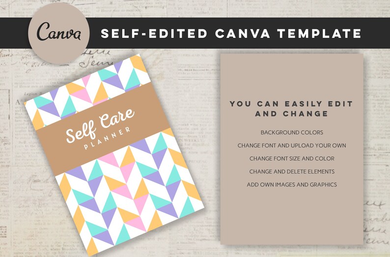 Printable Self Care Modern Self Care Checklist Self Care Planning Book ...