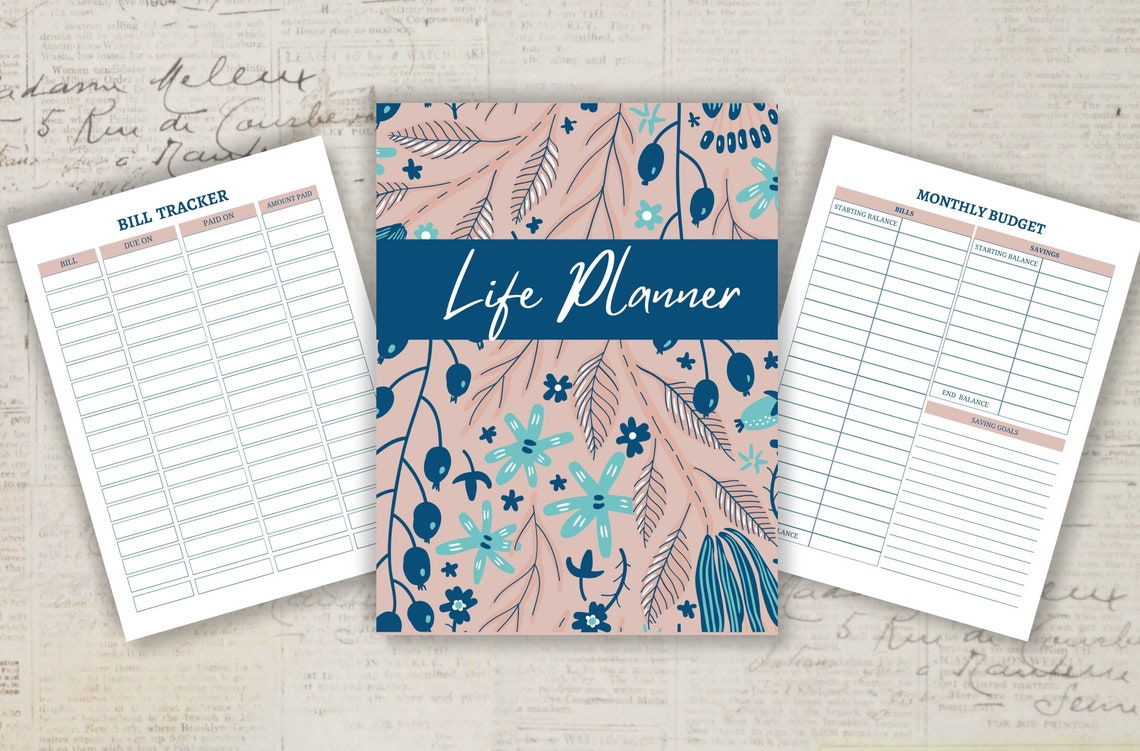 Printable Life Planner Life Balance Modern Life Planner Checklist Life ...