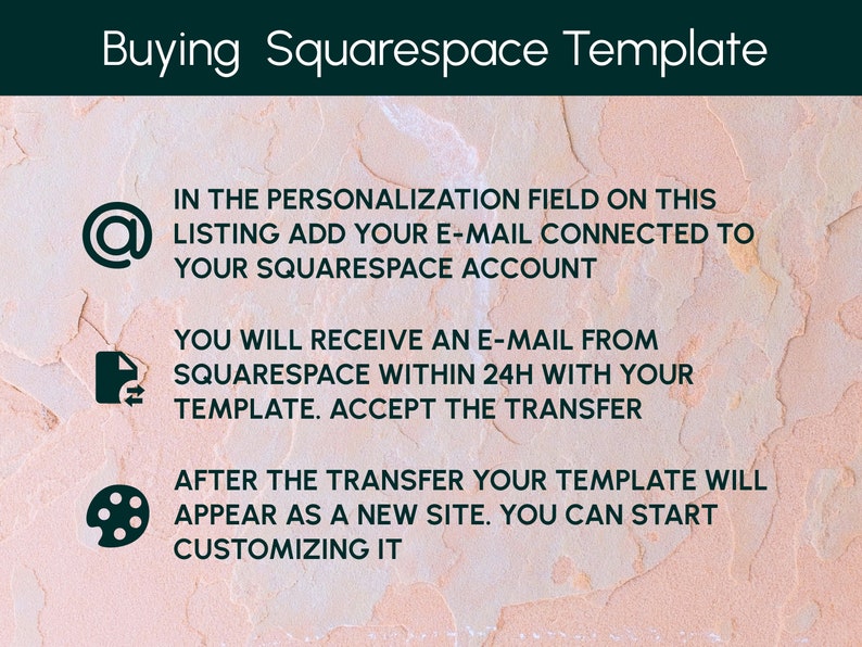 Website Template for Squarespace 7.1 Squarespace 7.1 - Etsy