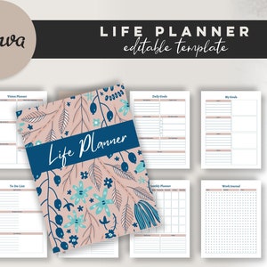 Printable Life Planner Life Balance Modern Life Planner Checklist Life ...