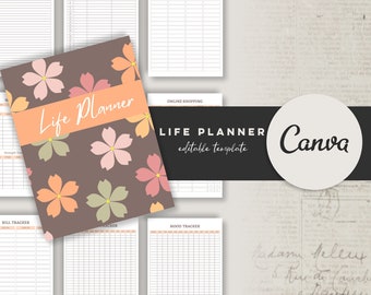 Printable Life Planner Life Balance Modern Life Planner Checklist Life ...