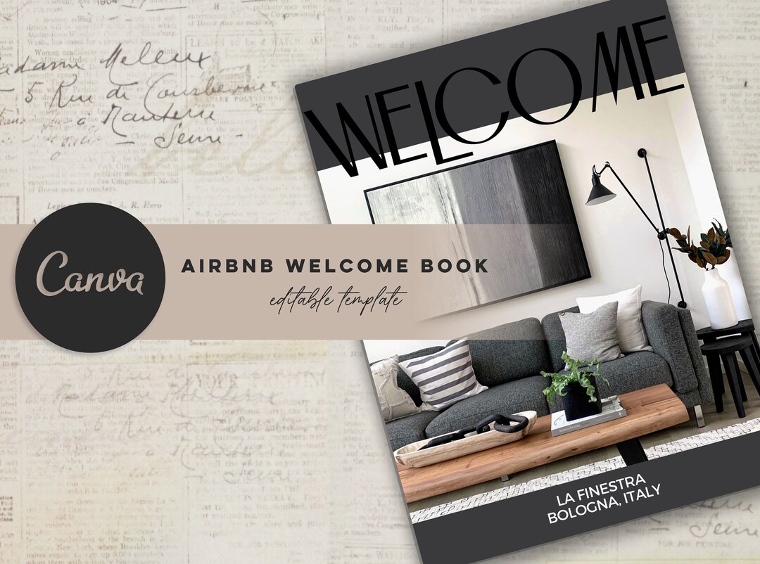 AIRBNB WELCOME BOOK, Printable Real Estate Brochure Aesthetic House ...