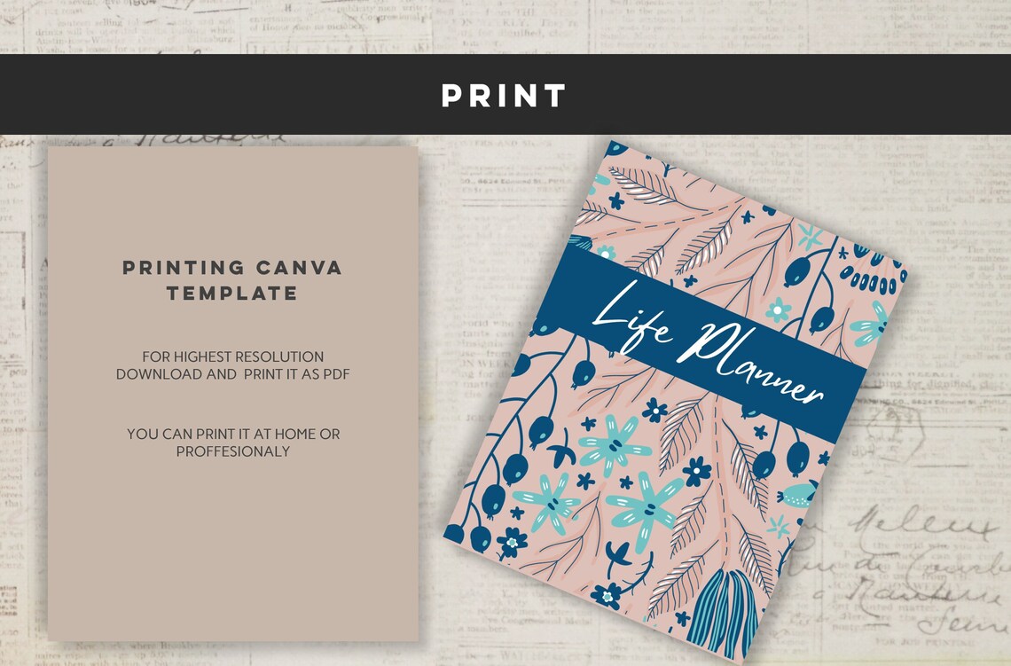 Printable Life Planner Life Balance Modern Life Planner Checklist Life ...