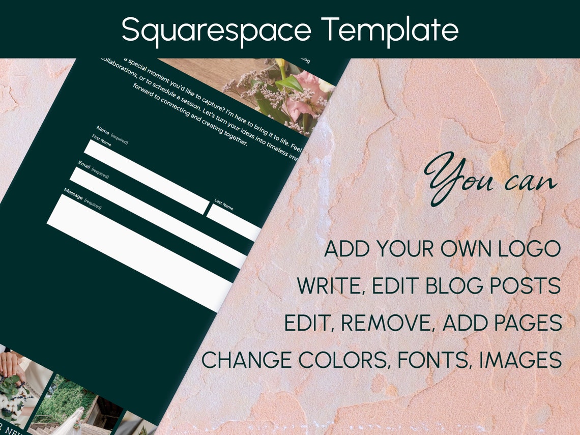 Website Template for Squarespace 7.1 Squarespace 7.1 - Etsy