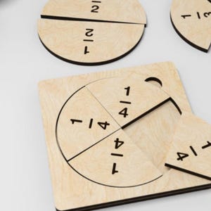 Montessori-inspired Fractional Discs Understanding Fractions Digital ...