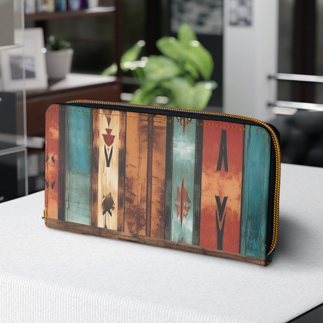 Southwestern Aesthetic Wallet for Women, Native American Tribal ...