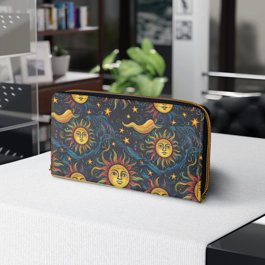 Cute Sun & Moon Whimsigoth Vegan Leather Wallet, 90's Celestial ...