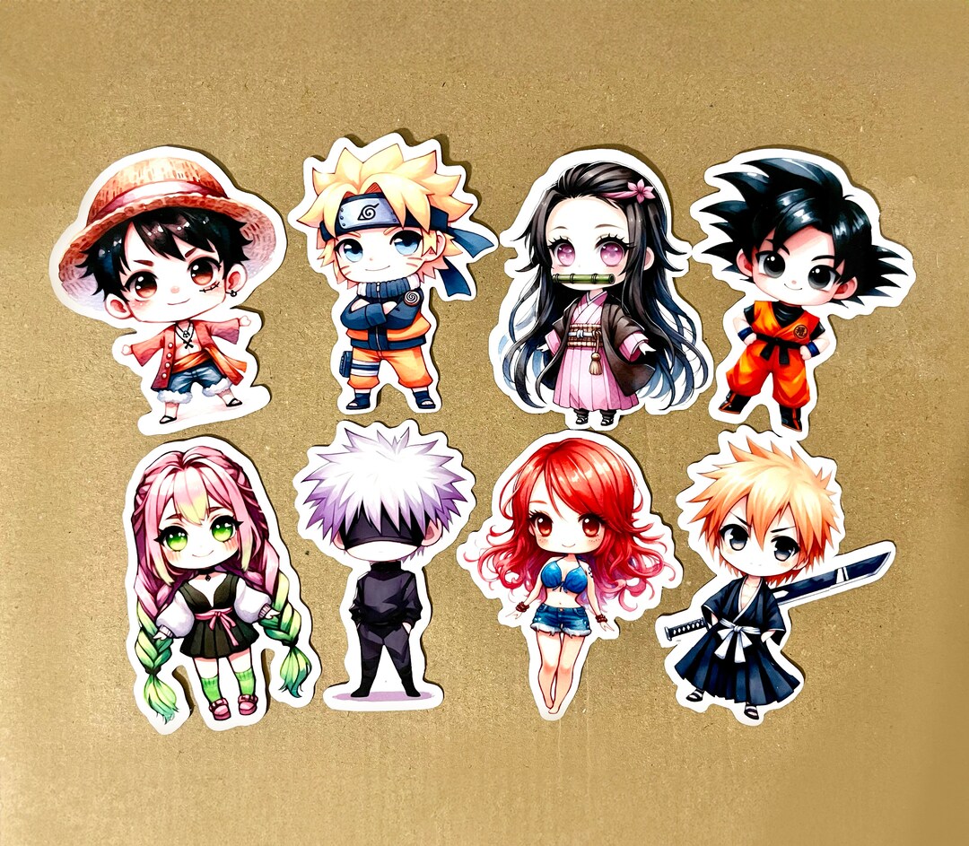 Anime Chibi Sticker Pack - Etsy