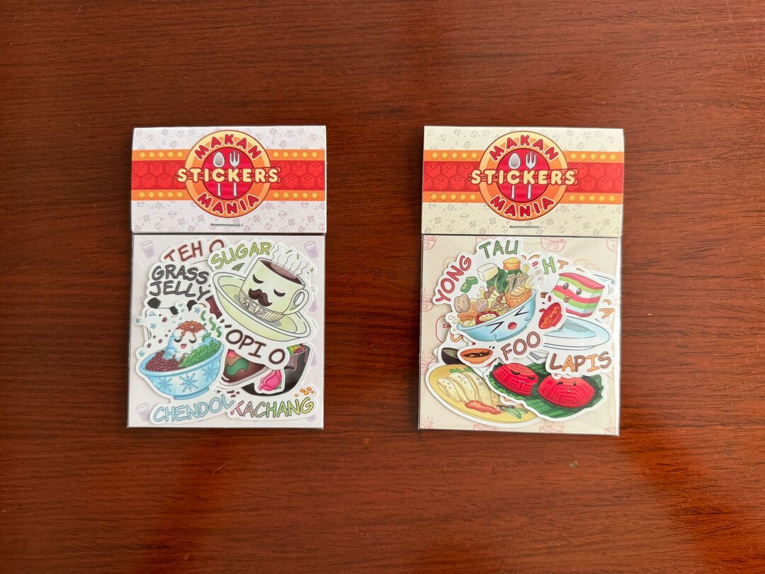 Makan Mania Stickers Food Pack 1 and Drink Pack 1 - Etsy