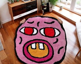 Tufted Rug Golf Cherry Bomb Custom Punch Needle - Etsy