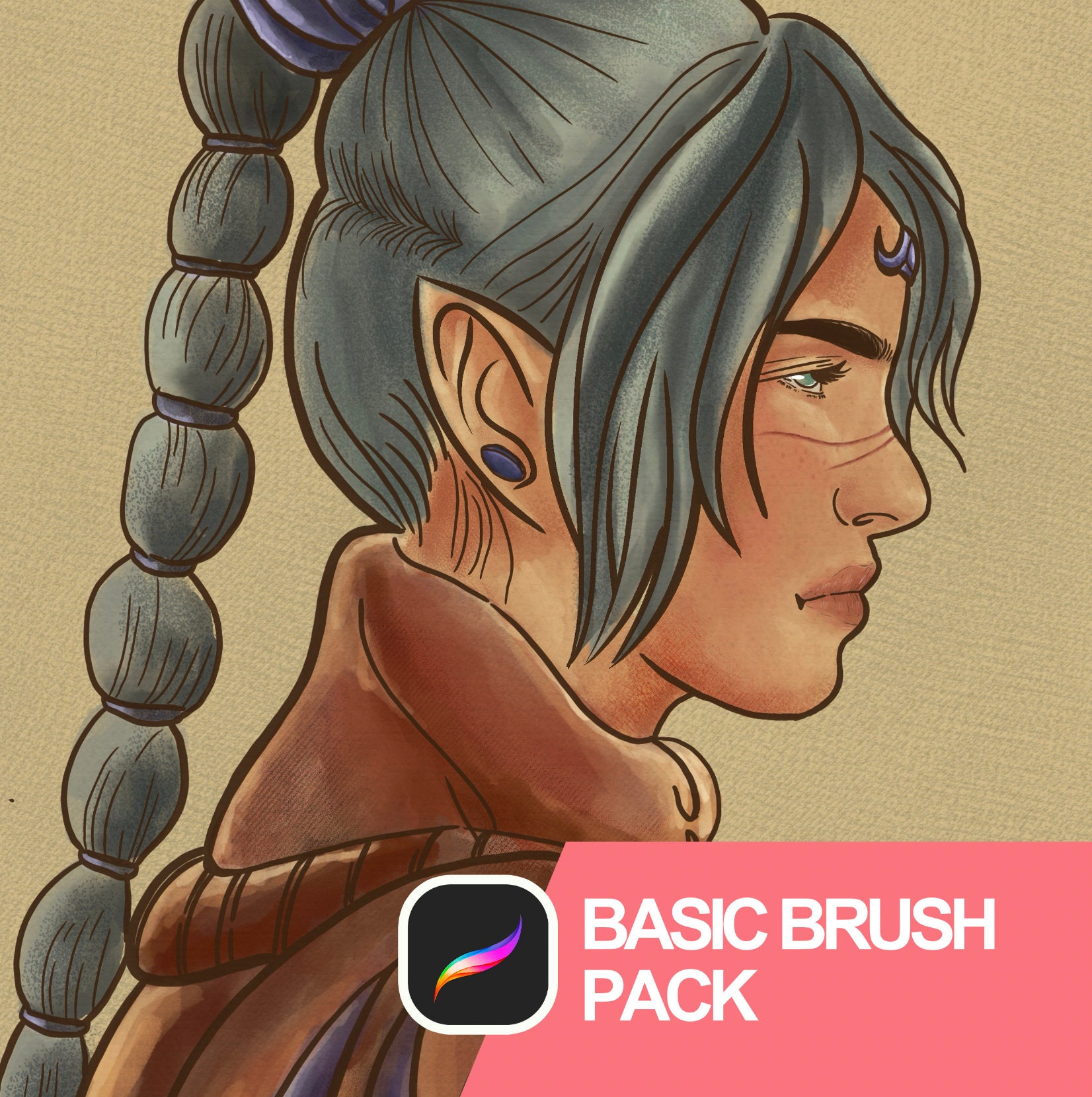 24 Procreate Basic Brushes Pack - Etsy