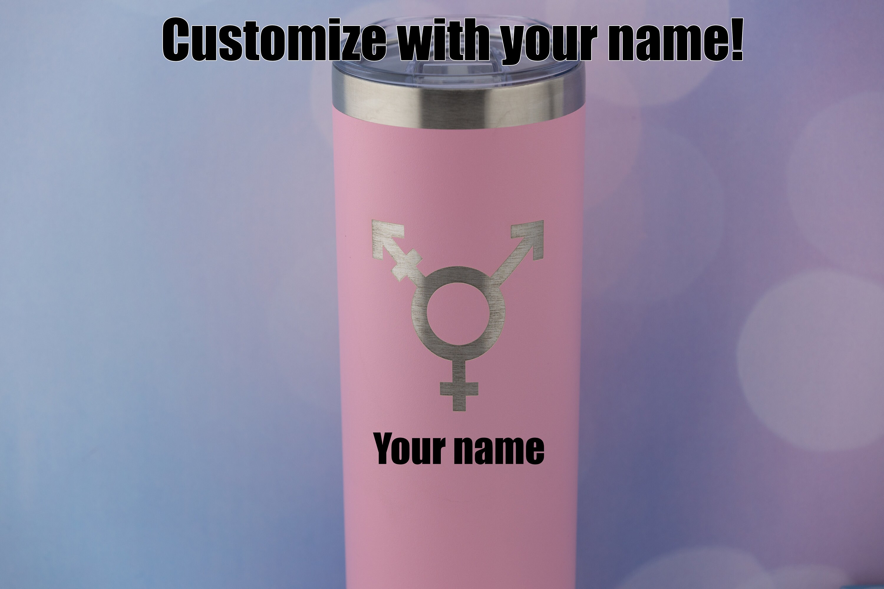 Transgender Trans Customizable Laser Engraved 20 Oz Tumbler | Coming ...