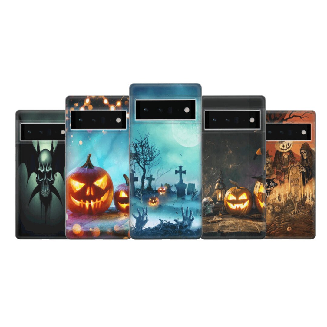 Generic Phone Cases 2 Black Cat Halloween Dark Angel Pompkin - Etsy