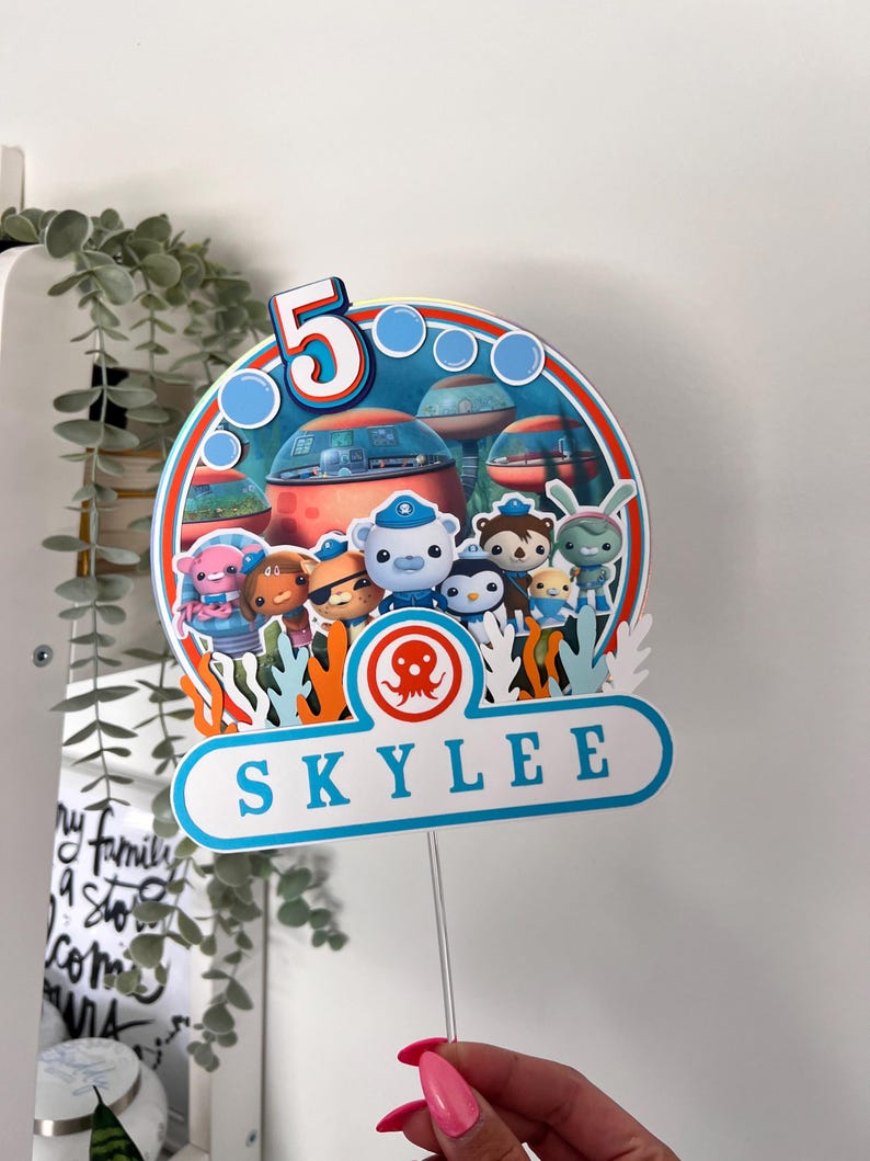 Octonaut Inspired Caketopper - Birthday - Caketopper - Octonaut - Etsy