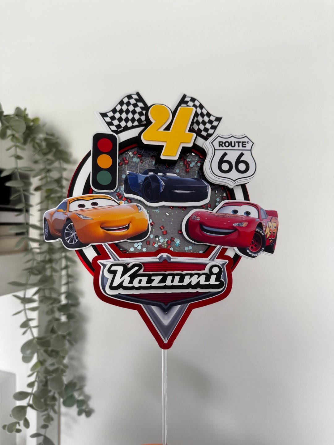 Cars Inspired Caketopper - Birthday - Caketopper - Shaker Caketopper ...