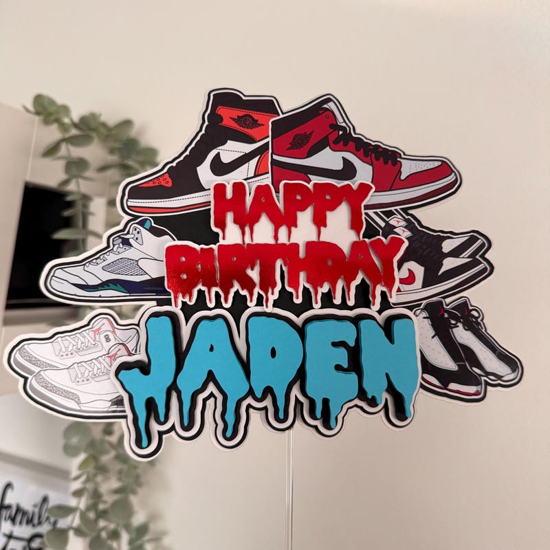 Jordan Cake Topper - Etsy