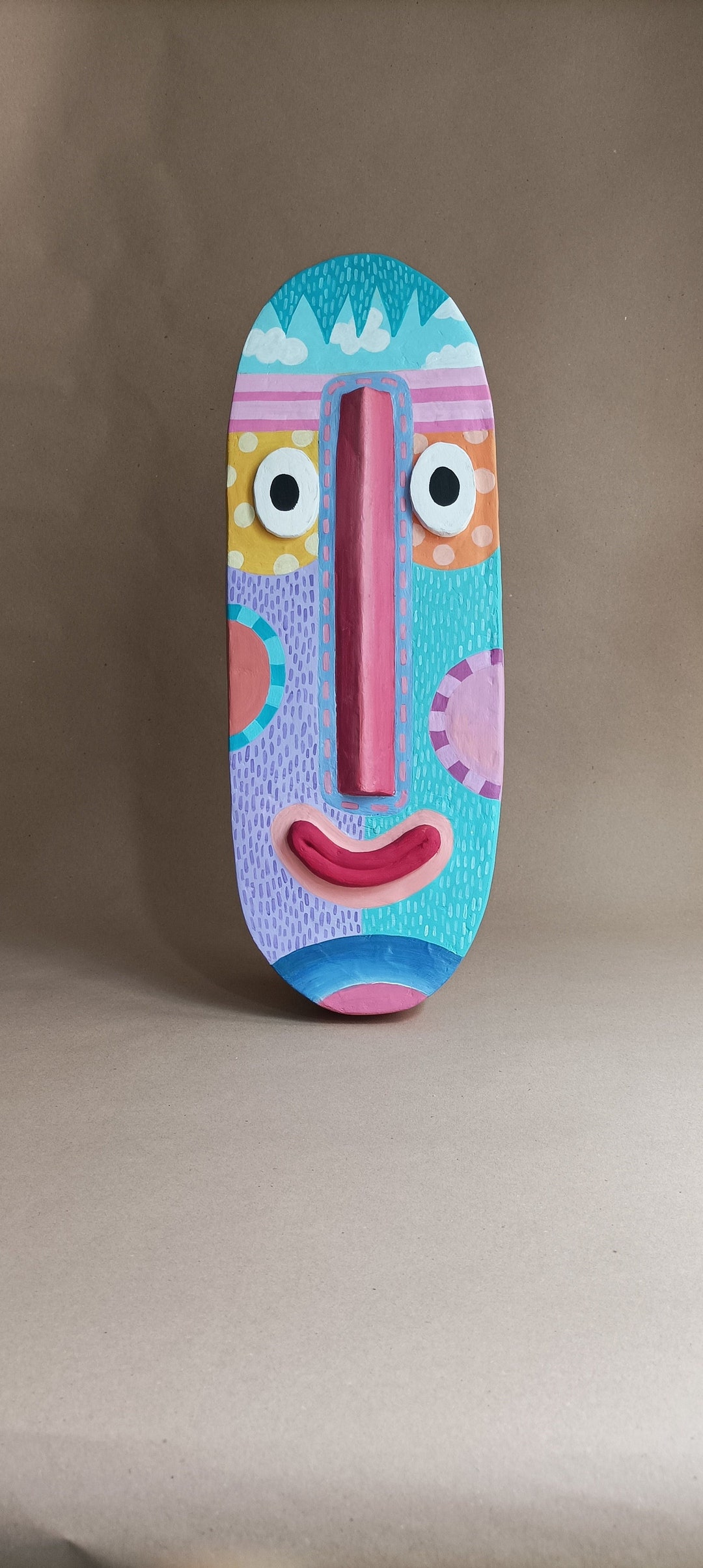 Mask to Decorate, Colorful Mask, Wall Decoration Mask, Handmade ...