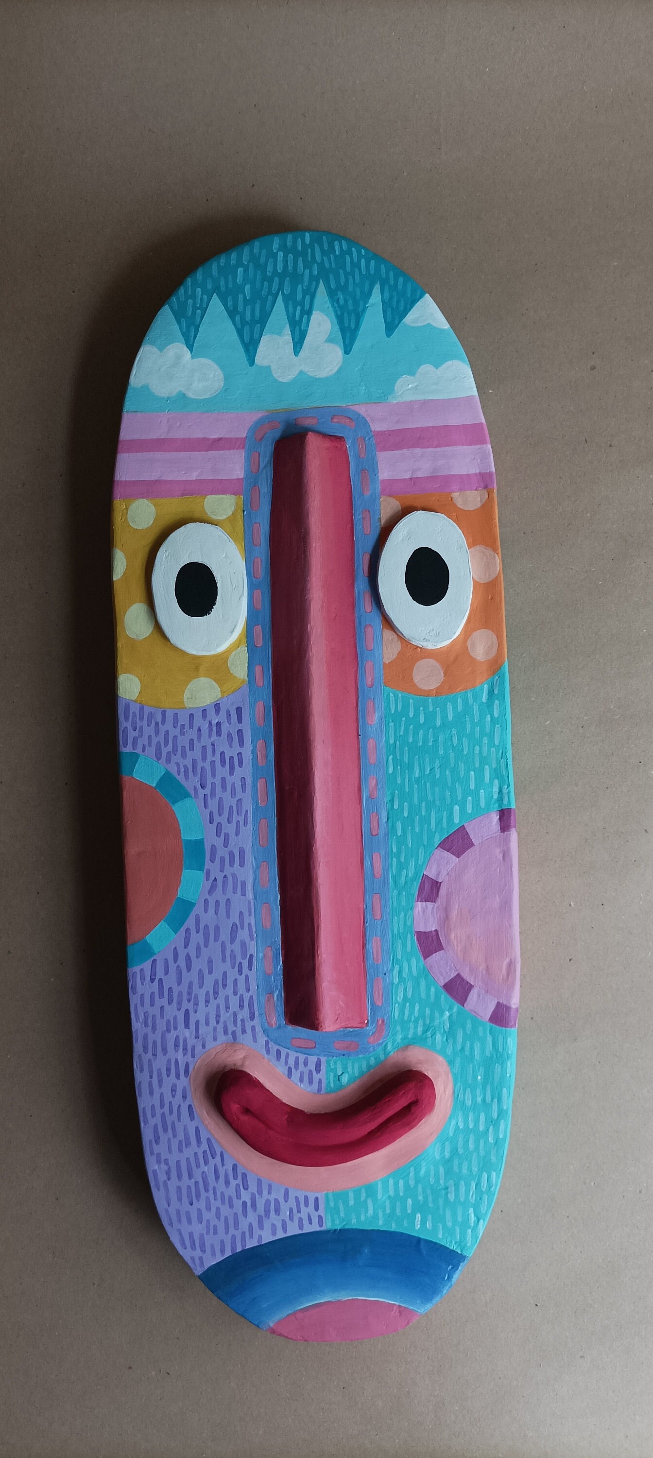 Mask to Decorate, Colorful Mask, Wall Decoration Mask, Handmade ...