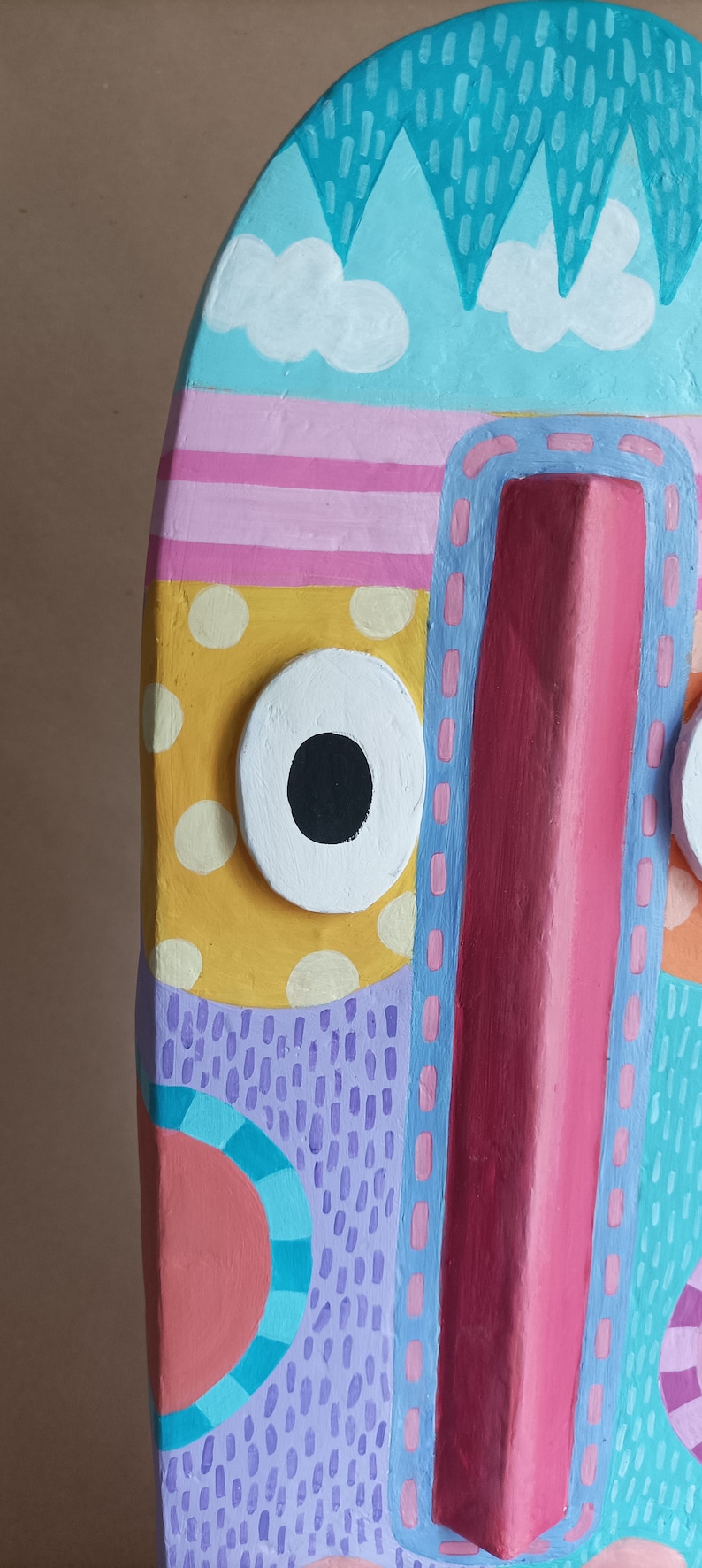 Mask to Decorate, Colorful Mask, Wall Decoration Mask, Handmade ...