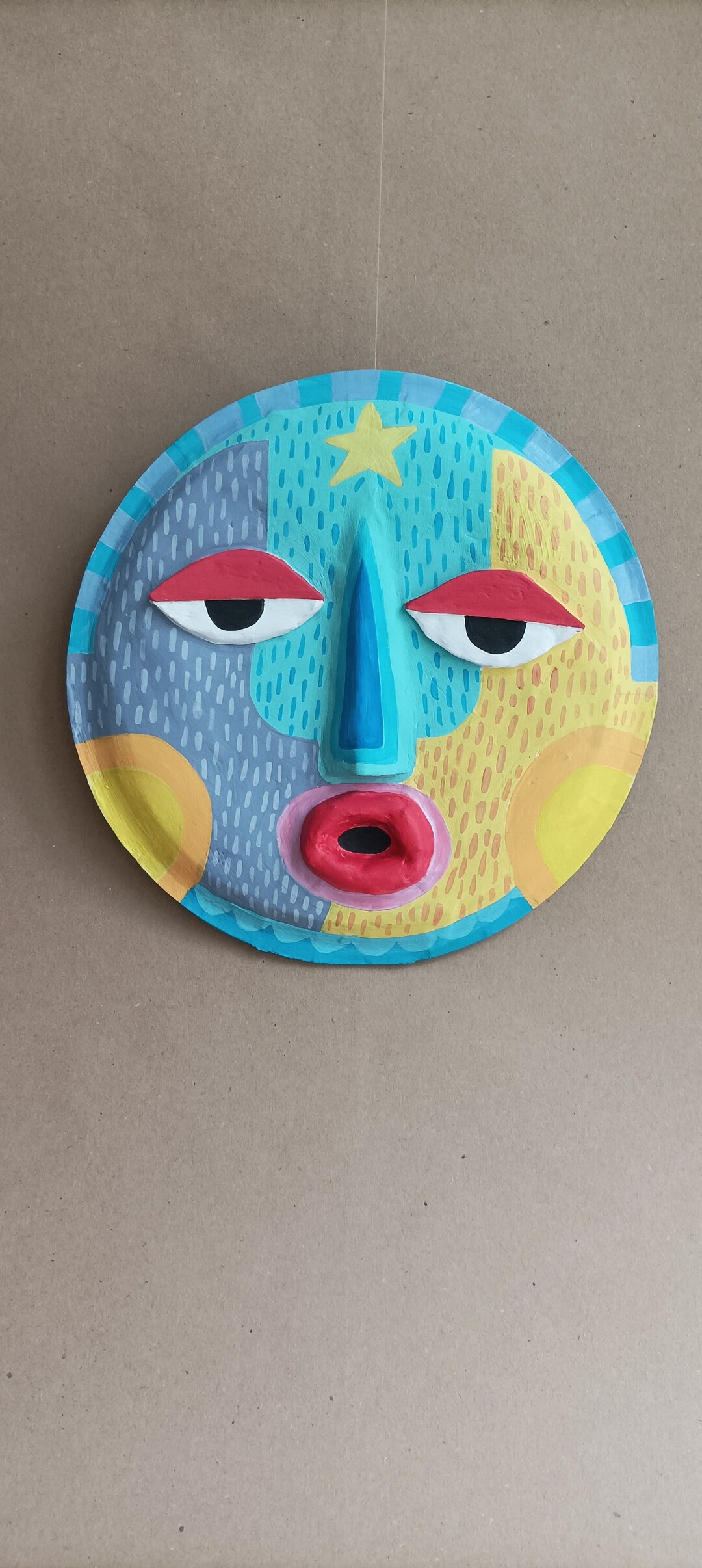 Decorative Mask, Colorful Mask, Wall Decoration Mask, Handmade ...
