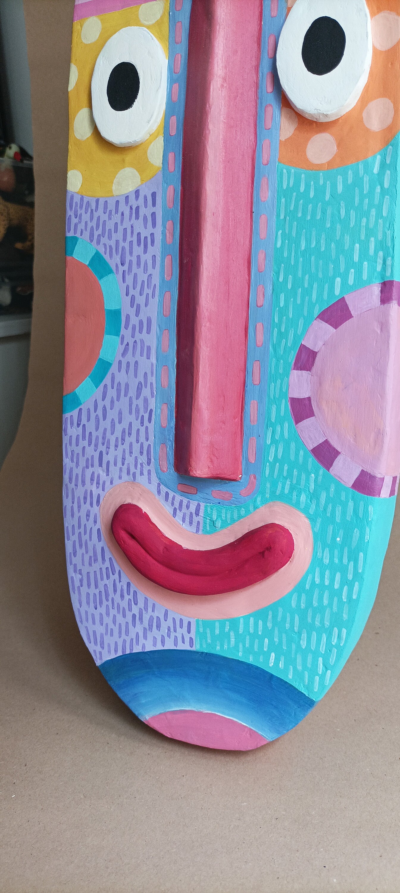 Mask to Decorate, Colorful Mask, Wall Decoration Mask, Handmade ...