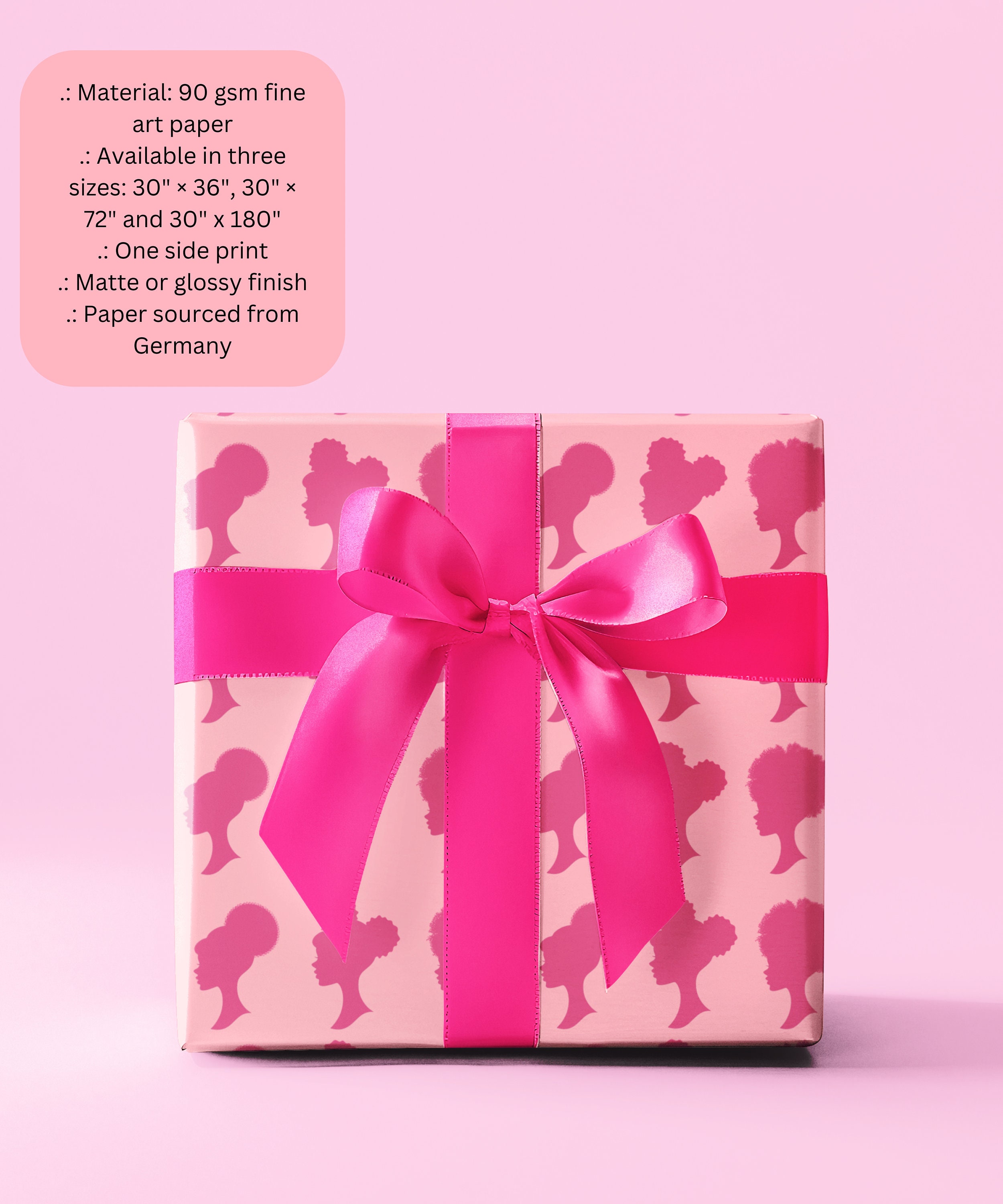 Black Barbie Gift Wrapping Paper - Etsy