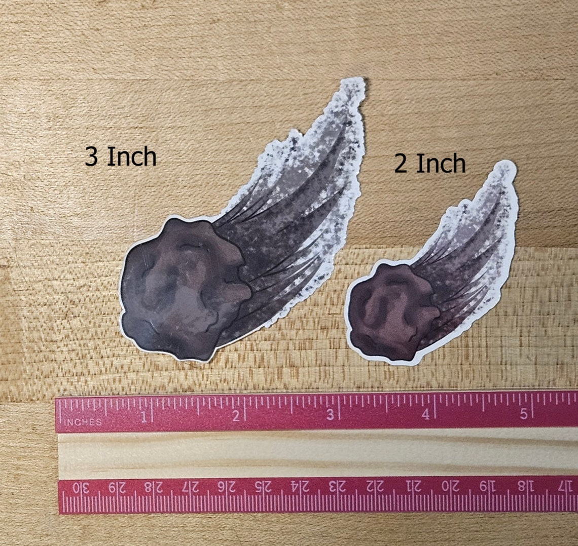 Shooting Star Meteor Celestial Space Rock Sticker, Astrology Asteroid ...