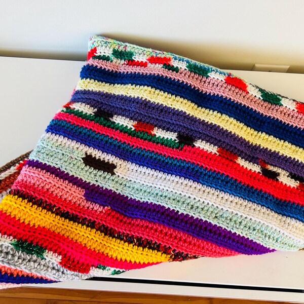 Multi Colored Throw - Etsy